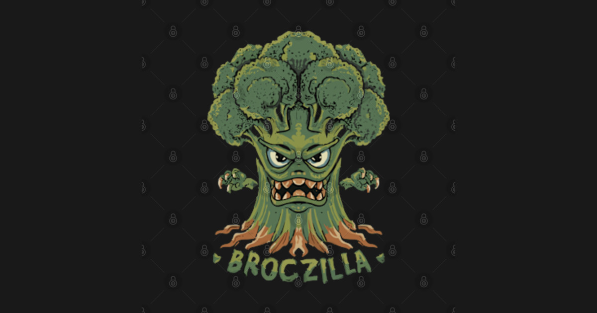 broczilla - Broccoli - T-Shirt | TeePublic