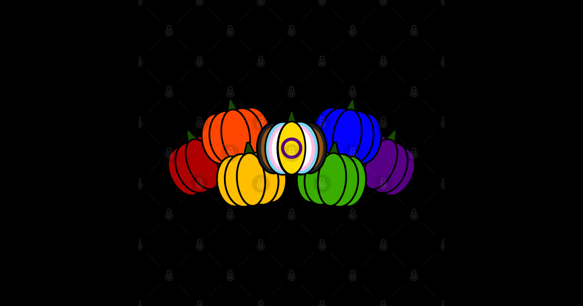 Pride Pumpkins Flag - Pride Month Flag - Sticker | TeePublic