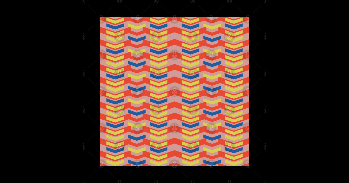 Retro 1960s Style Sixties Vintage Chevron Pattern Design Pink - Pattern ...