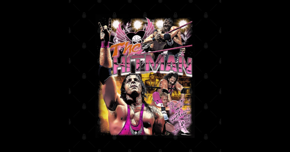 Bret Hart The Hitman - Bret Hart - Tapestry | TeePublic