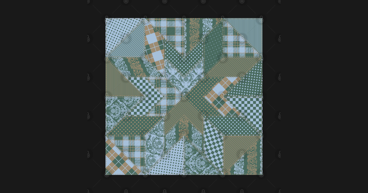 Calm Quilt Block - Patchwork - T-Shirt | TeePublic