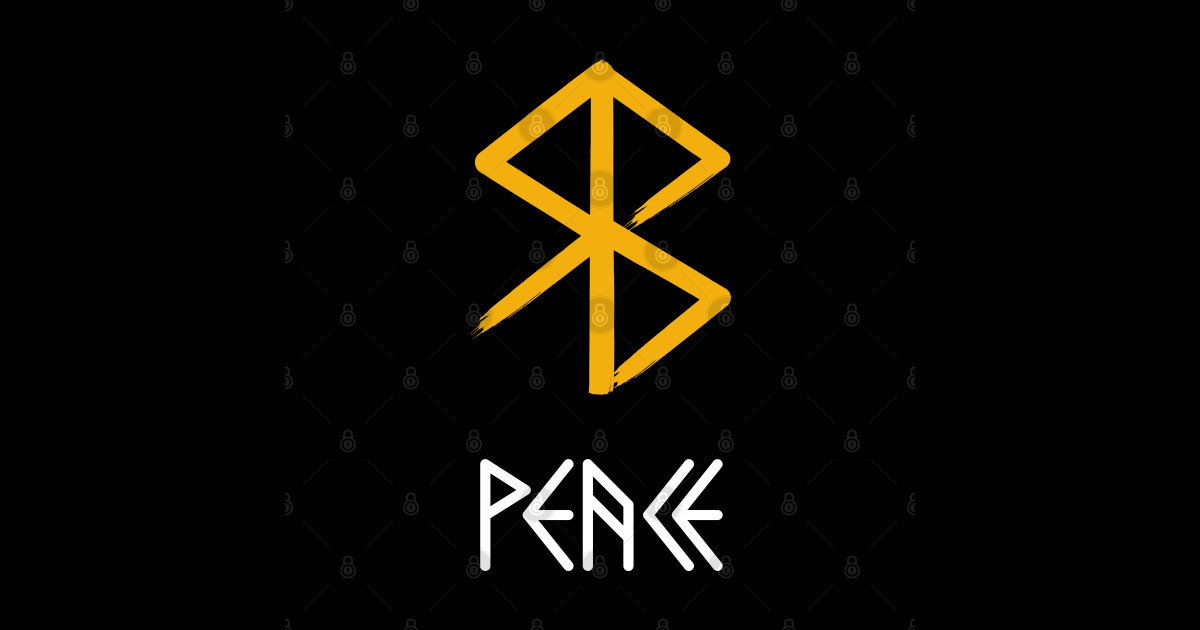 Viking Peace Rune - Viking Runes - Sticker | TeePublic