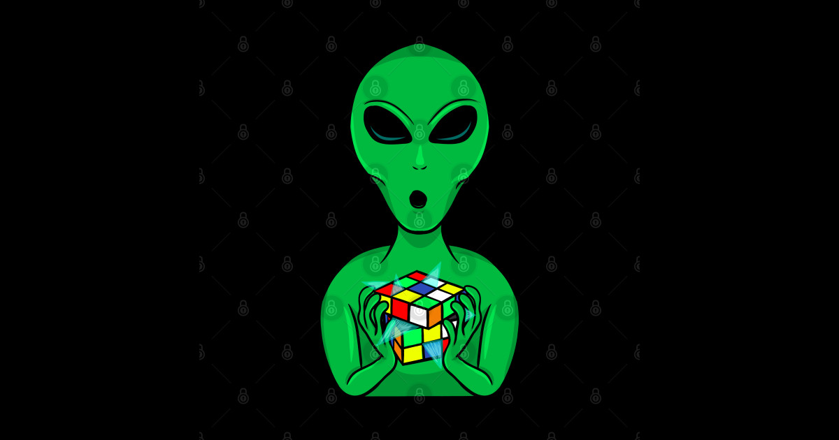 Alien - Rubik's Cube Inspired Design for people who know How to Solve a ...