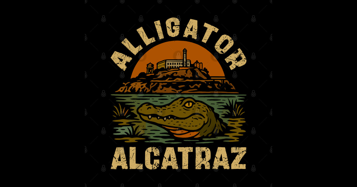 Alligator Alcatraz Everglades Florida Retro Alligator Meme - Alligator ...