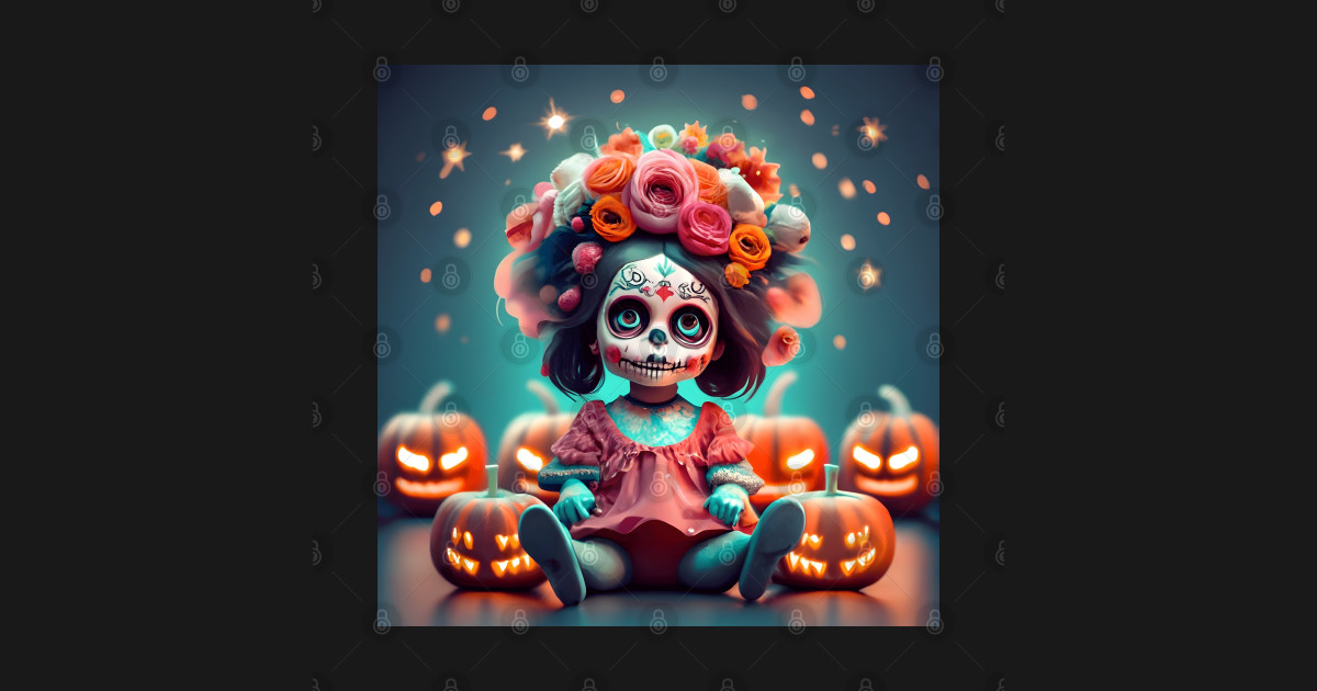 Baby Doll Catrina - Halloween - T-Shirt | TeePublic