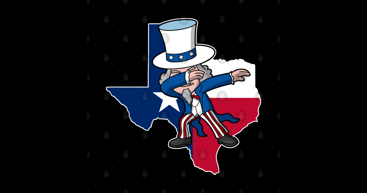 Texas Uncle Sam Texan 4th of July USA Patriotic - Texas - Sticker ...