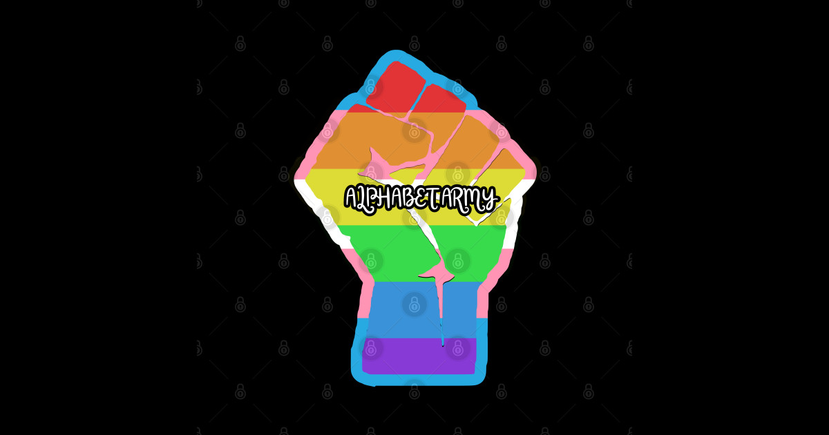 Alphabet Army - Lgbtqia - Sticker | TeePublic