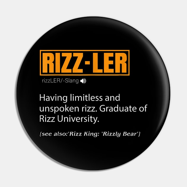 Rizzler Definition Funny Meme Quote Gen Z Rizz Up - Definition - Pin ...