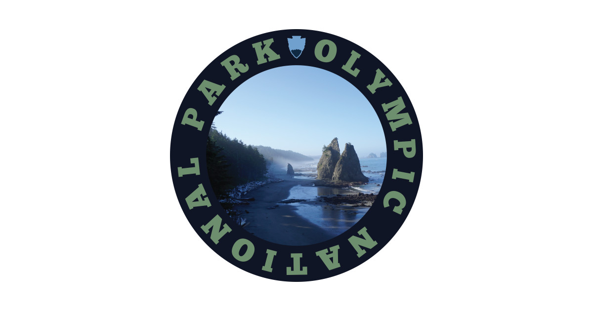 Olympic National Park circle - National Park - T-Shirt | TeePublic
