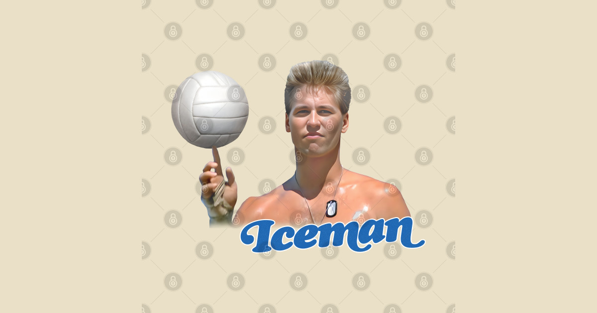 Iceman - Retro 80s Style Design - Val Kilmer - T-Shirt | TeePublic