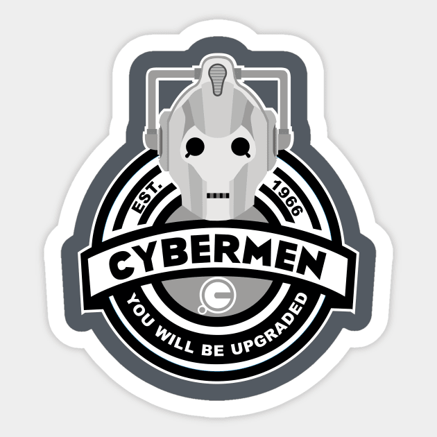 Cybermen - Doctor Who - Sticker | TeePublic