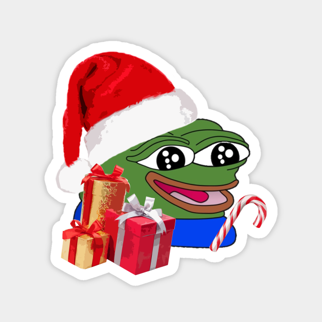 Christmas Peepo Pepe The Frog Meme Happy Cute Wholesome - Peepo ...