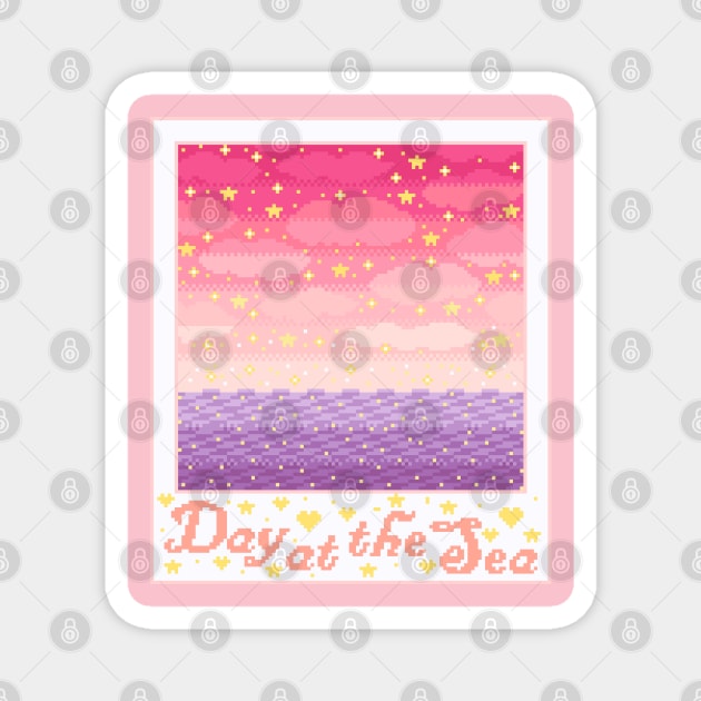 Aesthetic Polaroid Pixel Art - Pixel Art - Magnet | TeePublic