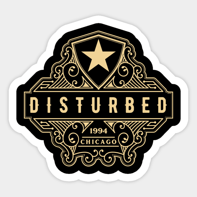 Disturbed vintage logo - Disturbed - Sticker | TeePublic