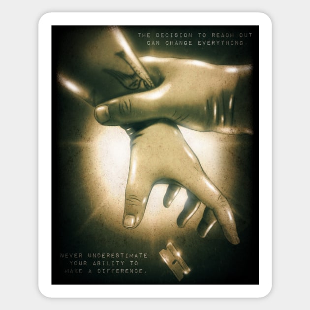 Don't Go... Reach Out - Suicide Awareness - Sticker | TeePublic