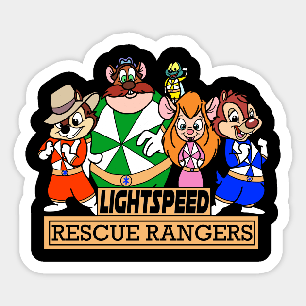 Lightspeed Rescue Rangers - Power Rangers - Sticker | TeePublic