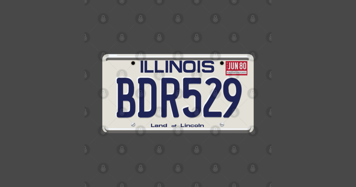 Bluesmobile License Plate BDR529 - The Blues Brothers - Mug | TeePublic