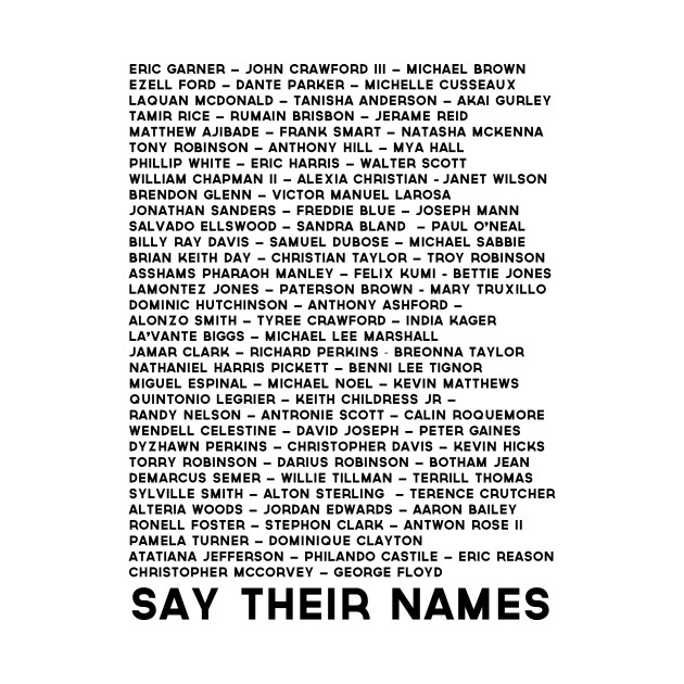 Say Their Names - Georgefloyd - T-Shirt | TeePublic