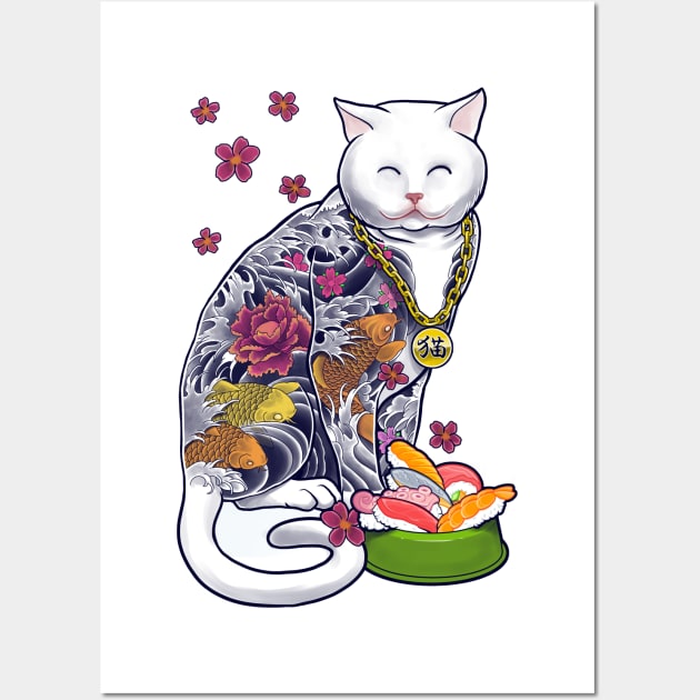 The Mob Cat - Cat - Posters and Art Prints | TeePublic