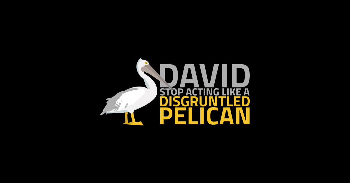 Disgruntled Pelican - Schitts Creek - Sticker | TeePublic