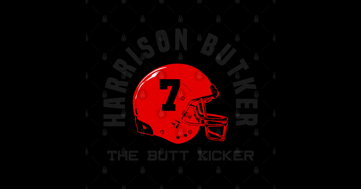 Harrison Butker // The Butt Kicker - Harrison Butker - Sticker | TeePublic