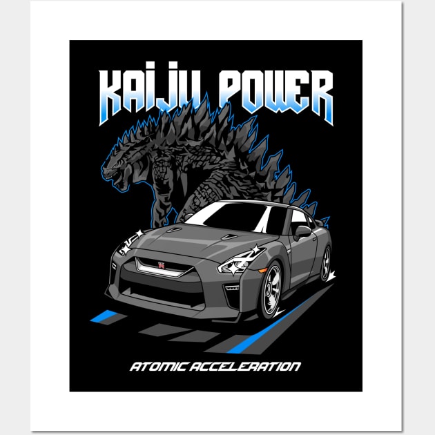 Nissan GTR R35 - Godzilla Kaiju Power - Nissan Gtr R35 - Posters and ...