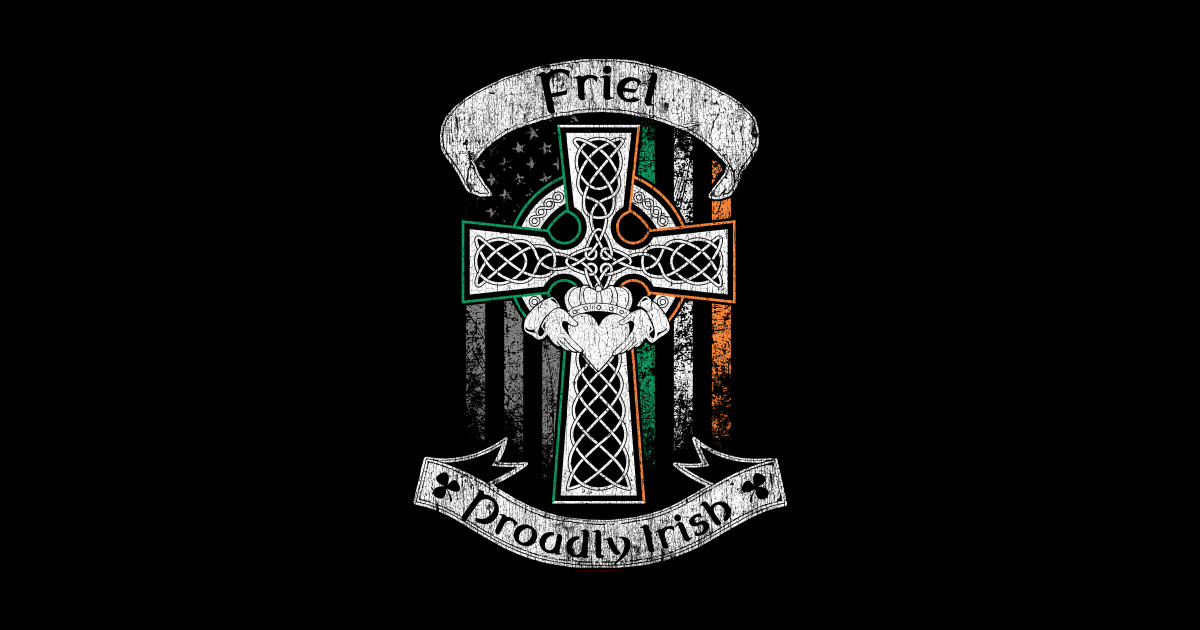 Friel family Irish Americans, US flag, Ireland flag, claddagh ring ...