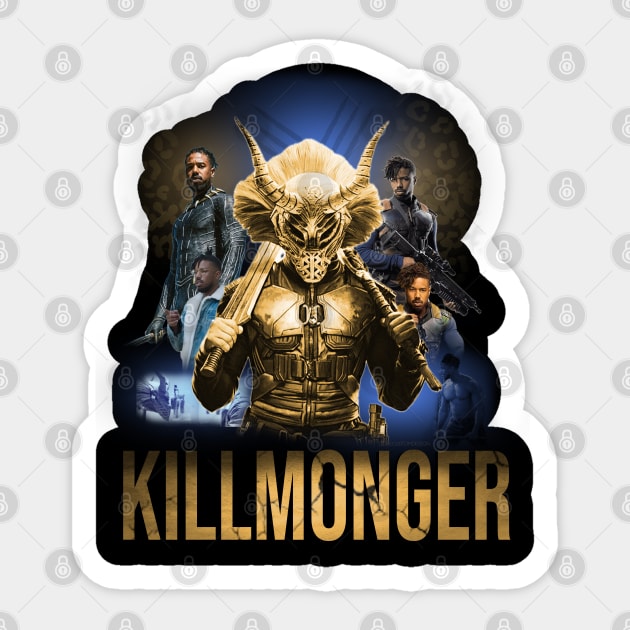 killmonger black panther - Killmonger Black Panther - Sticker | TeePublic