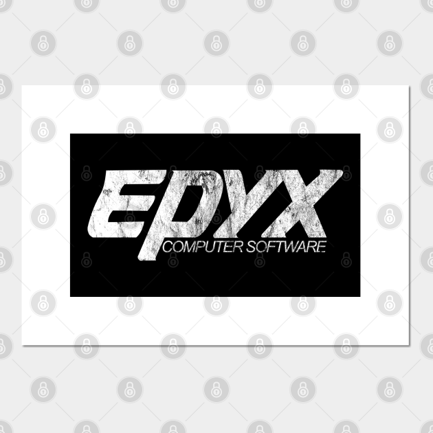 Retro Video Games Epyx Software Vintage Logo - Commodore 64 - Posters ...