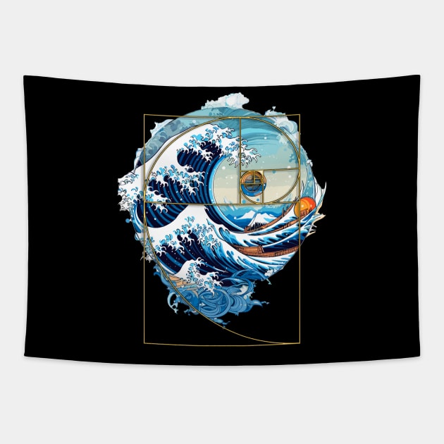 Fibonacci Sequence Fibonacci Wave Fibonacci Spiral Golden Ratio - Fibonacci Sequence - Tapestry ...