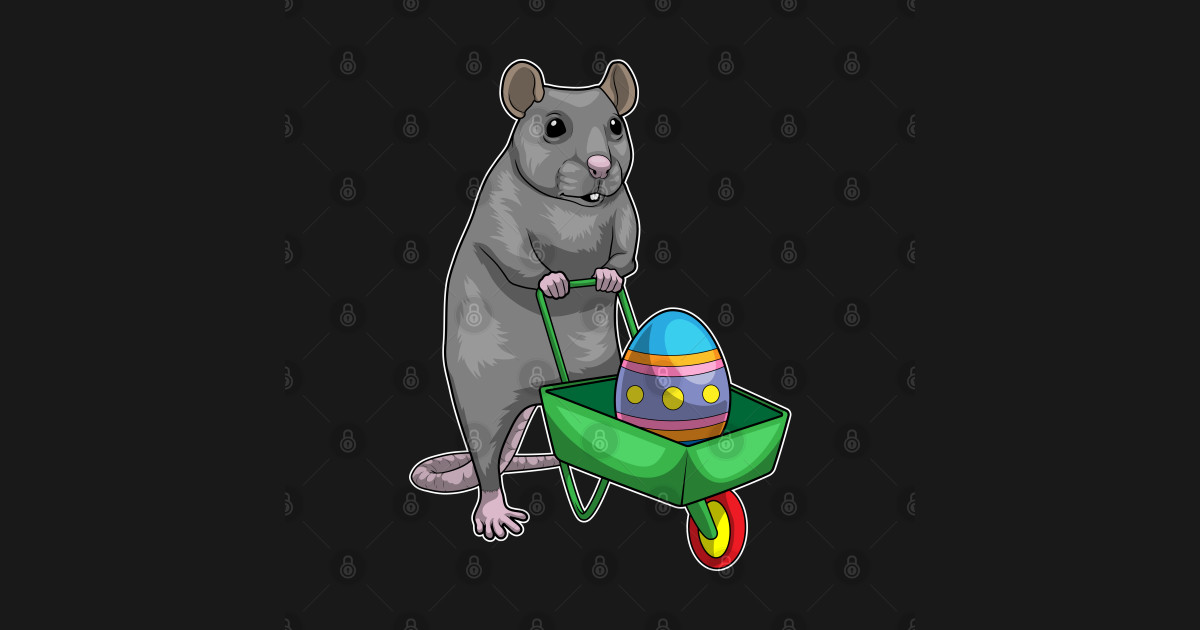 Rat Easter Easter egg Wheelbarrow - Easter - T-Shirt | TeePublic