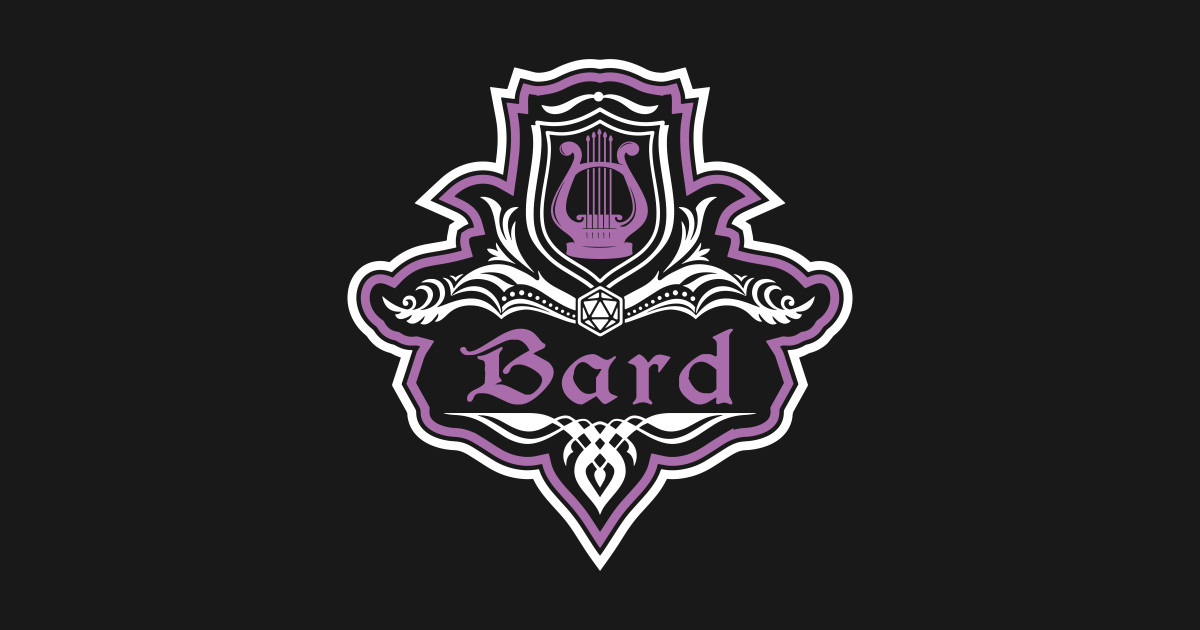 D&D Bard Class Crest - Bard Class - T-Shirt | TeePublic