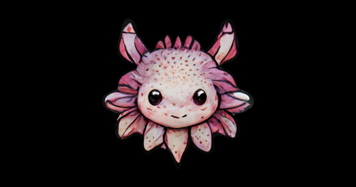 Big-eyed Axolotl and Aztec god of fire and lightning - Axolotl ...