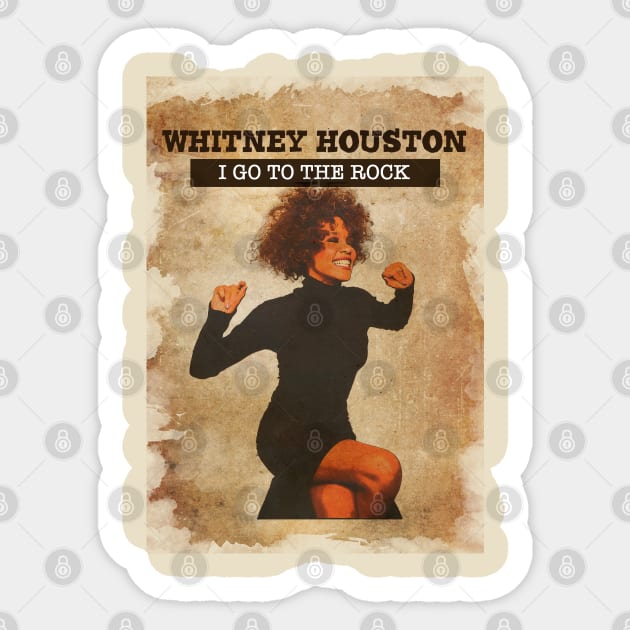 Vintage Old Paper 80s Style Whitney Houston - Whitney - Sticker | TeePublic