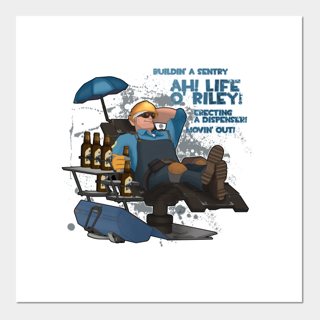 Blue Engineer - Team Fortress 2 - Engineer - Posters and Art Prints ...