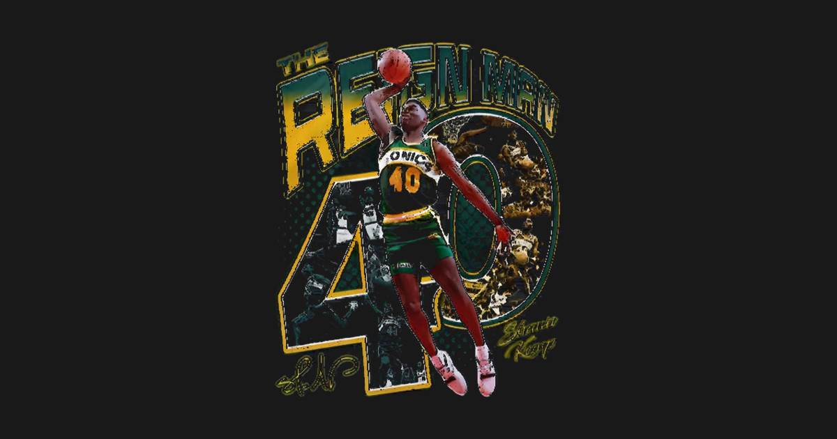 Shawn Kemp The Reign Man - Shawn Kemp - T-Shirt | TeePublic