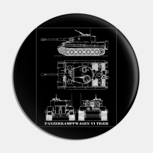 Panzer Vi Tiger Tank Ww2 German Tanks Pins and Buttons for Sale | TeePublic