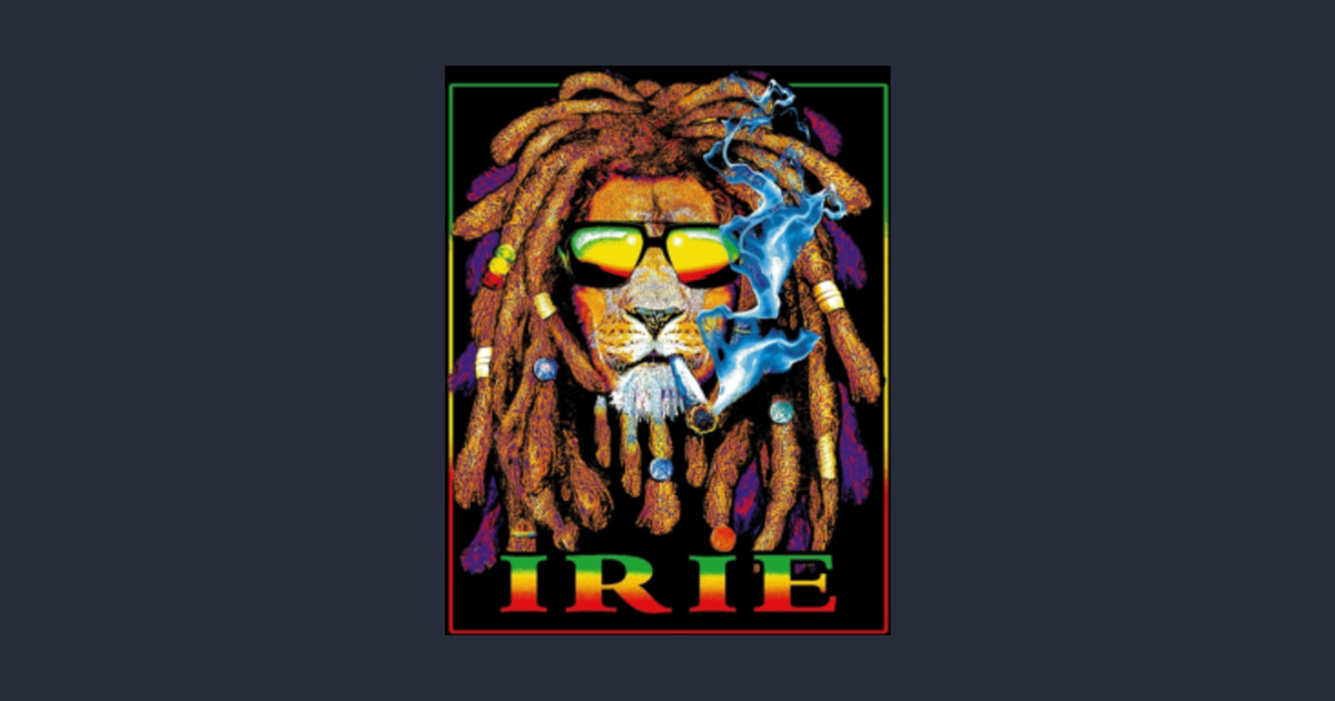 Rasta Lion Irie - Rasta - T-Shirt | TeePublic