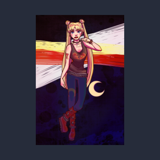 Punk Rock Sailor Moon Sailor Moon T Shirt Teepublic