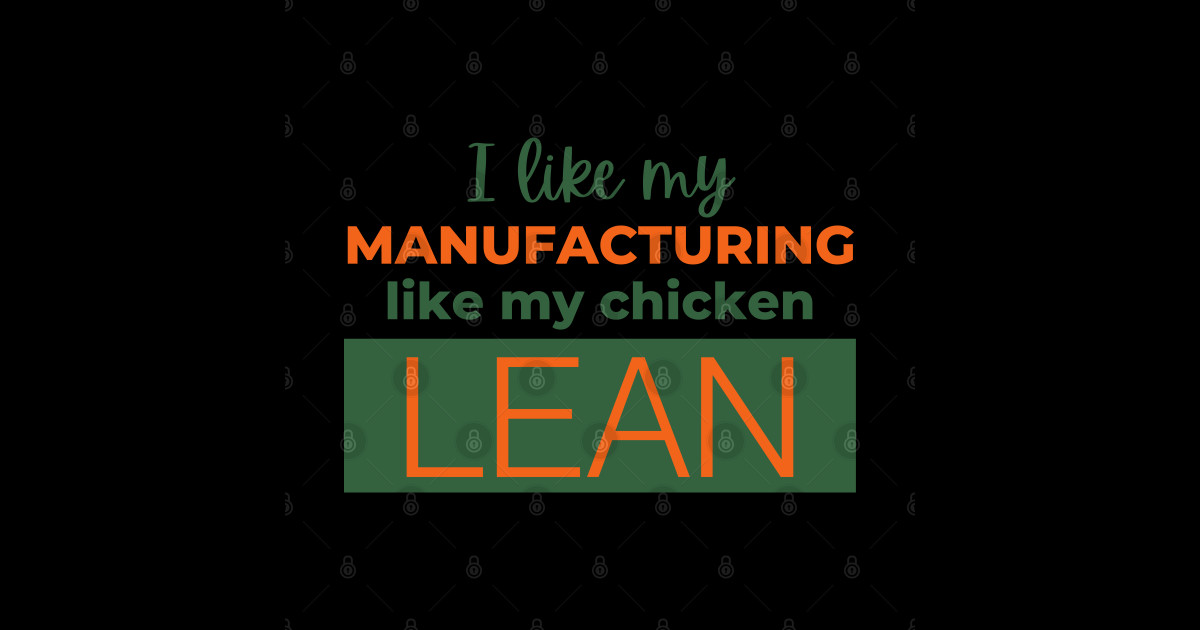 Lean Manufacturing - Lean Manufacturing - Sticker | TeePublic