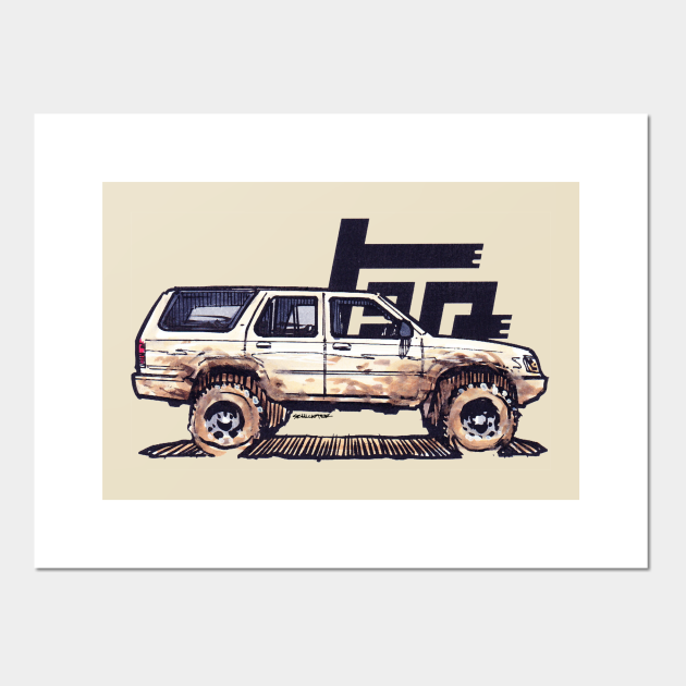 2nd Gen 4Runner TRD - Tan - 4runner - Posters and Art Prints | TeePublic