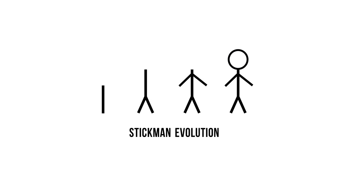 Stickman Evolution - Stickman Evolution - T-Shirt | TeePublic