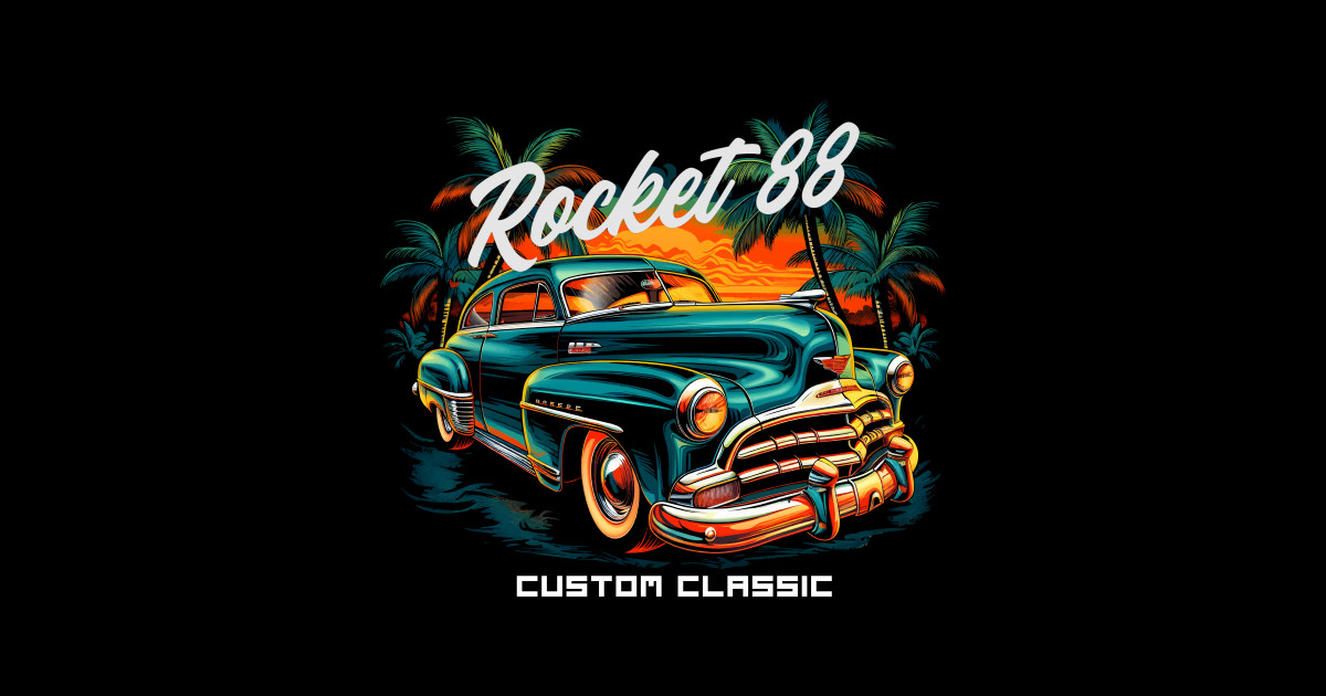 Exotic Rocket 88 - Oldsmobile Rocket - Sticker | TeePublic