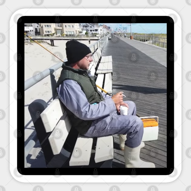 Bob on a Bench - Bob The Garbage Man - Sticker | TeePublic