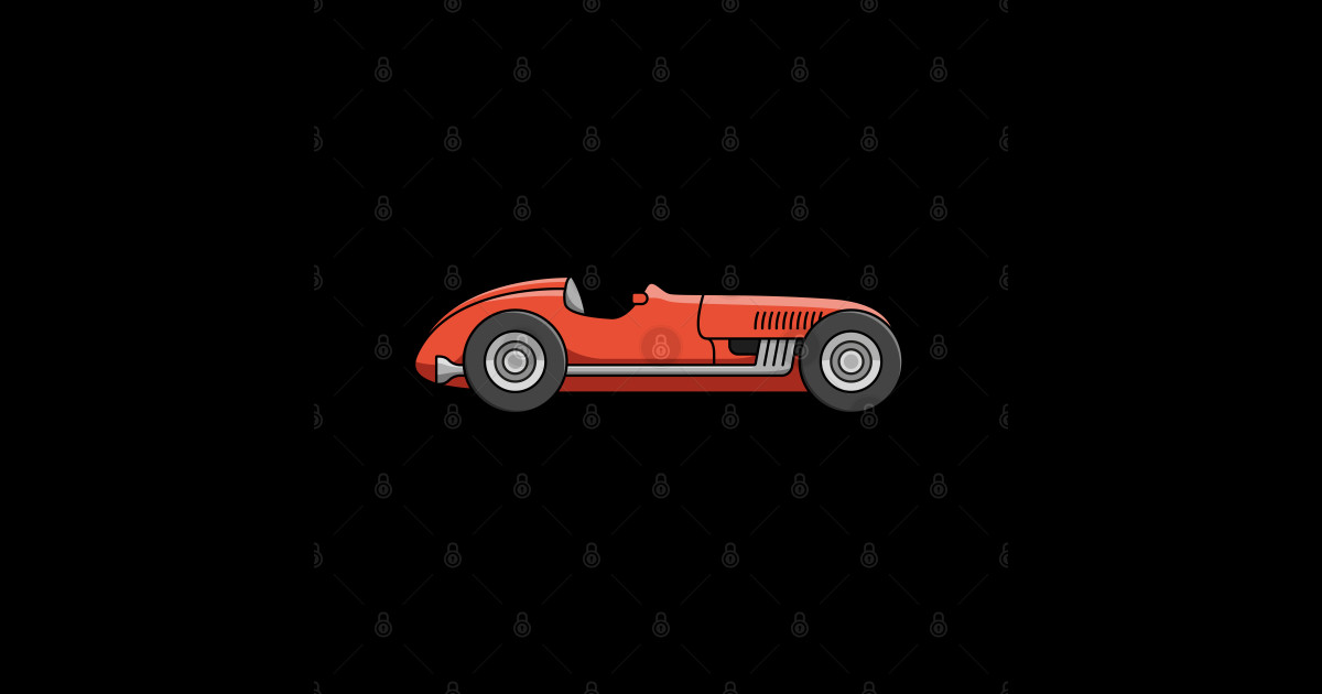 Classic Racing Car - Red - Racing Car - Sticker | TeePublic