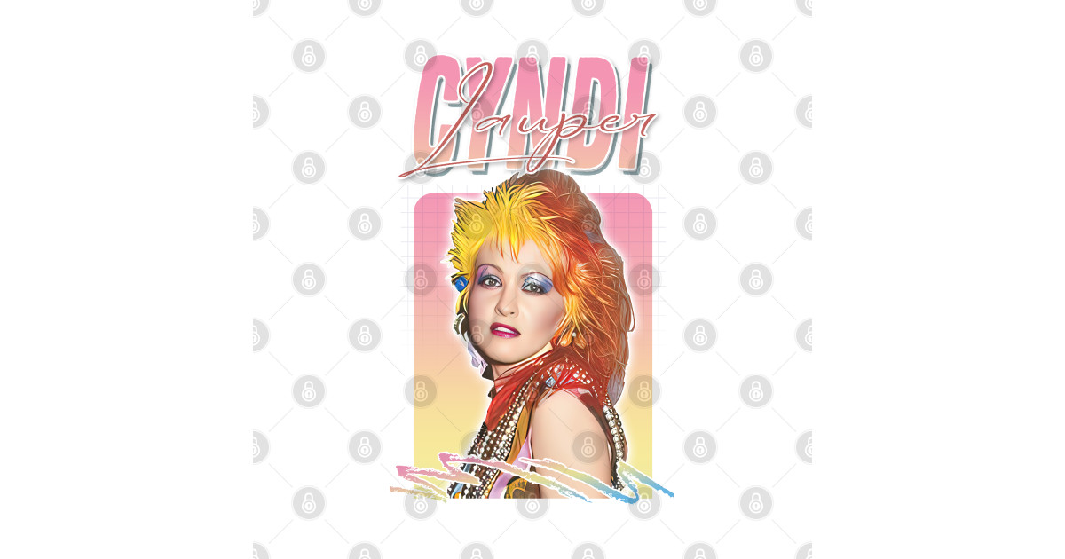 Cyndi Lauper /\/ Original 80s Vintage Style Design - Cyndi Lauper - T ...