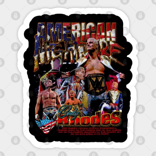 Cody Rhodes Vintage Bootleg - Cody Rhodes - Sticker | TeePublic