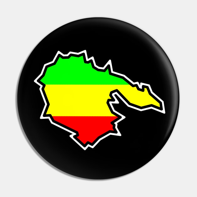 Hornby Island in Rasta Rastafarian Flag Colours - Gulf Islands Gift ...