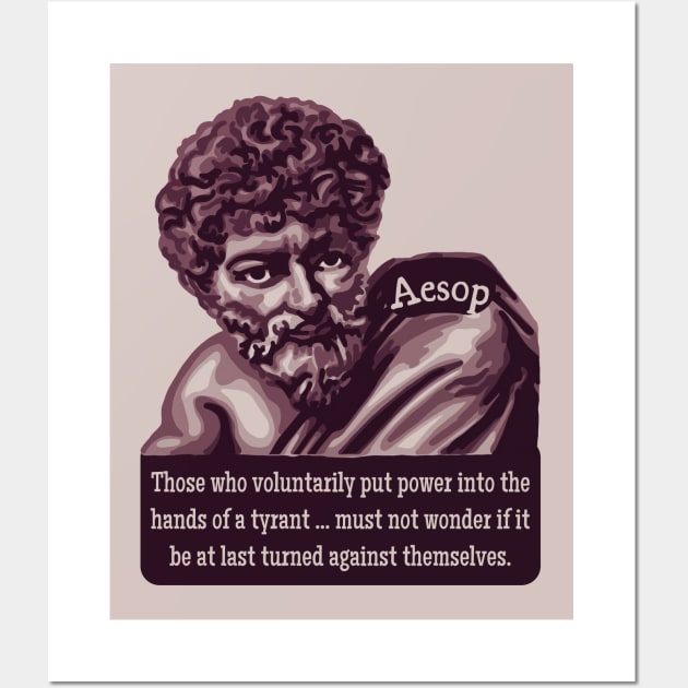 Aesop Portrait and Quote - Aesop - Posters and Art Prints | TeePublic