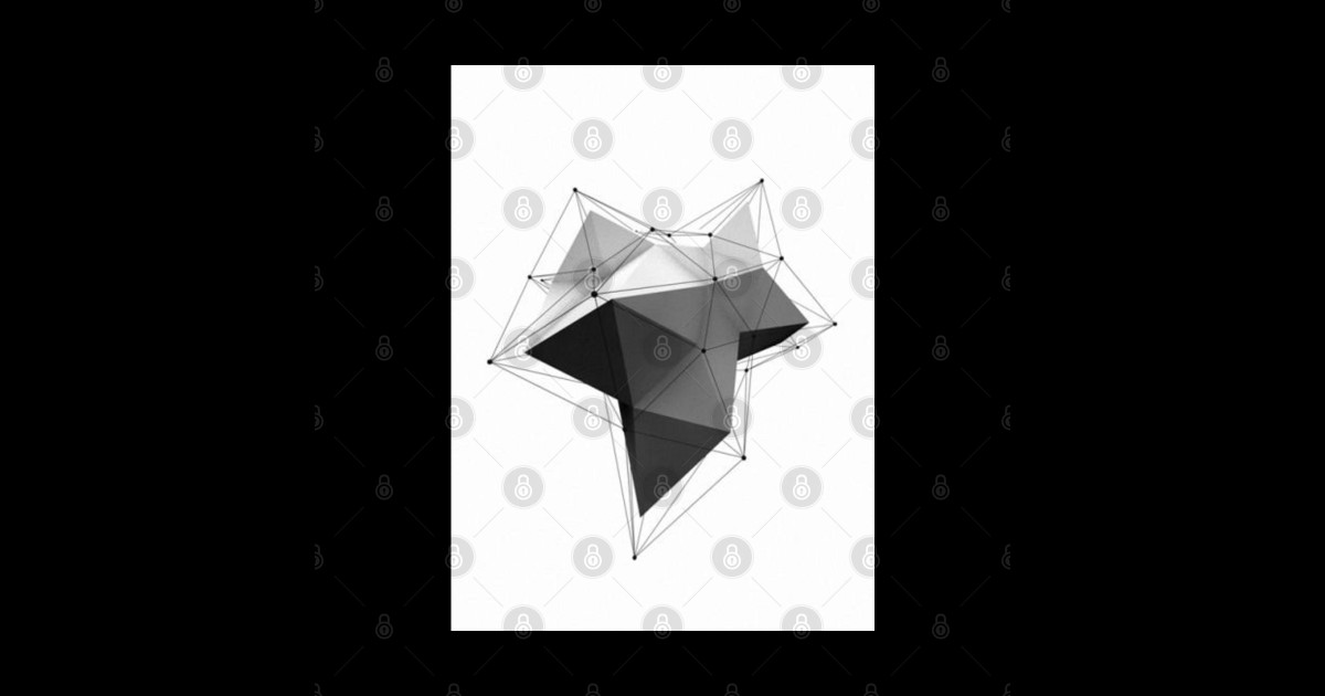 3D Geometric Design - 3d Model - Sticker | TeePublic